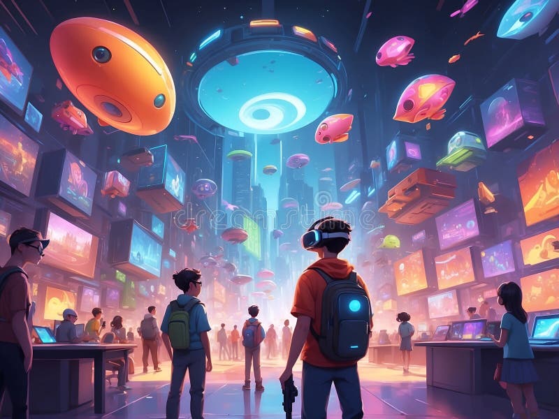 Exciting Atmosphere at Mobile Game Exhibition in 2023 Stock Image ...