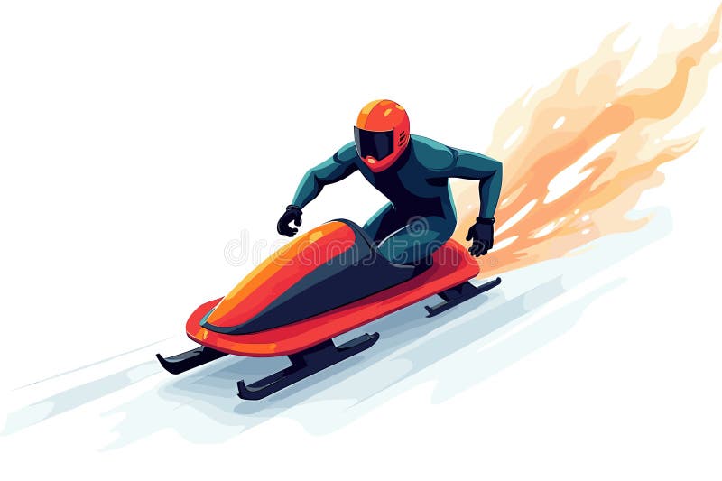 Dynamic Bobsledder Stock Illustrations – 1 Dynamic Bobsledder Stock ...