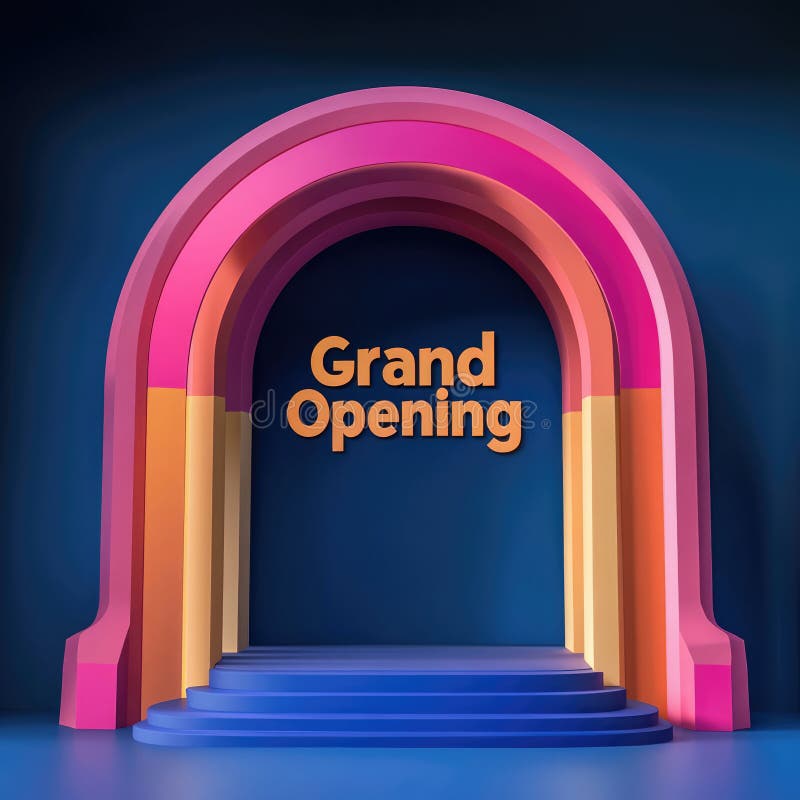 Exciting Colorful Grand Opening Event Setup Complete with Stunning ...