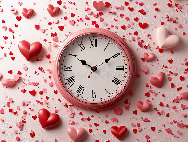 Exciting Countdown Timer Graphics with Clocks, Hearts, and Confetti in ...