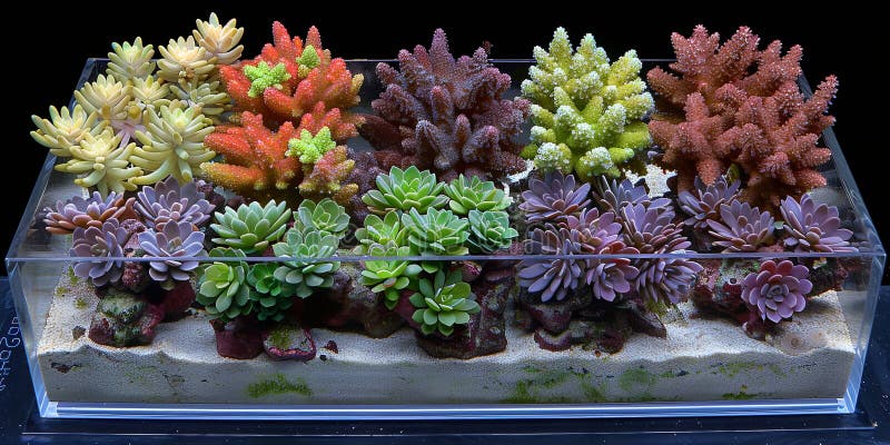 An Exciting Frame with a Coral Reef, Where Various Colors and Amazing ...