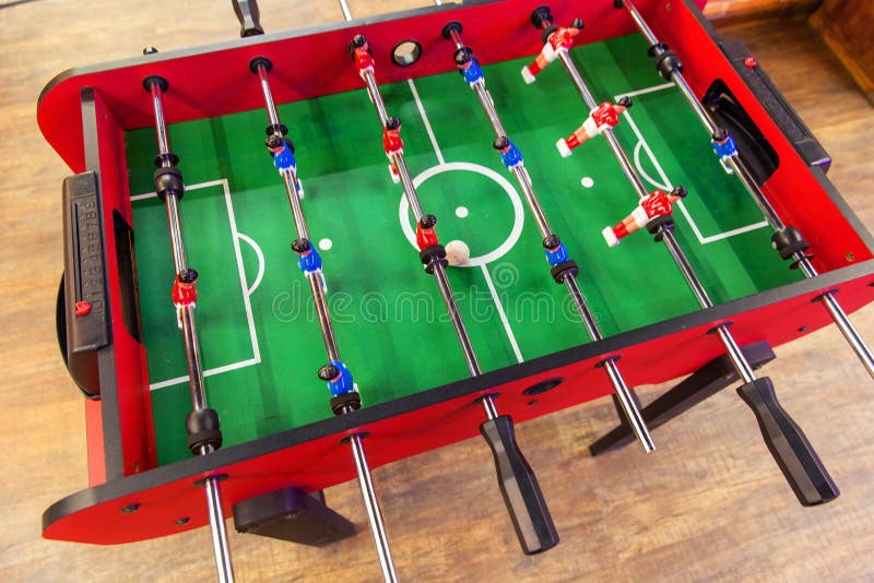 Exciting Game of Table Football - Popular Game Stock Image - Image of ...