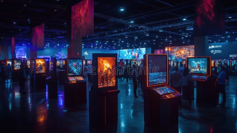 Exciting Gaming Event Showcase Interactive Displays and Tech Trends at ...