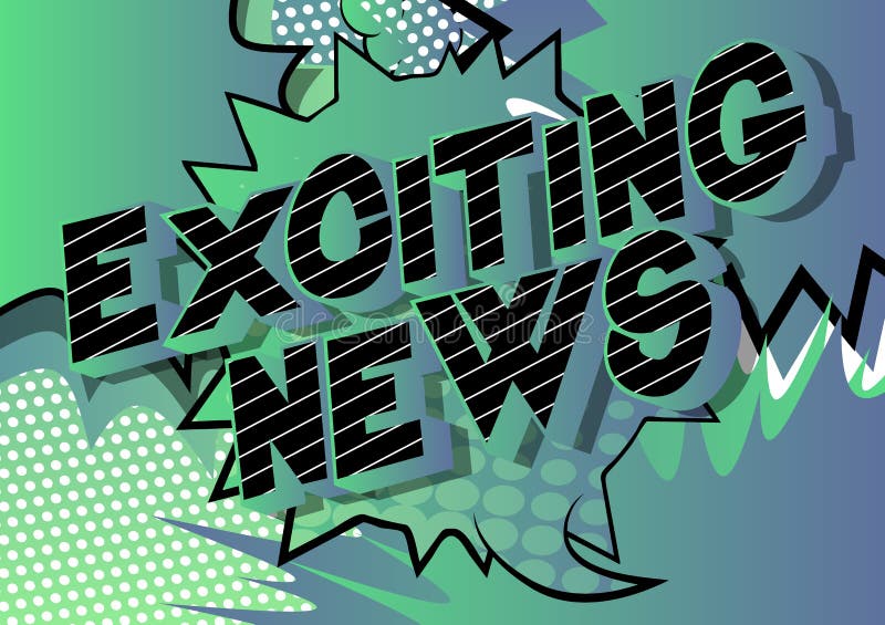 Exciting News Background Stock Illustrations – 350 Exciting News ...