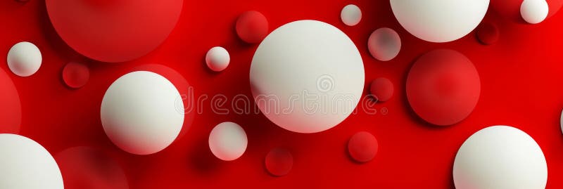 An Exciting Red and White Abstract Circles Background with Engaging ...