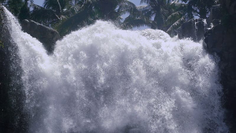 Exciting Scene of Balinese Cataract Falling with Strong and Seething ...
