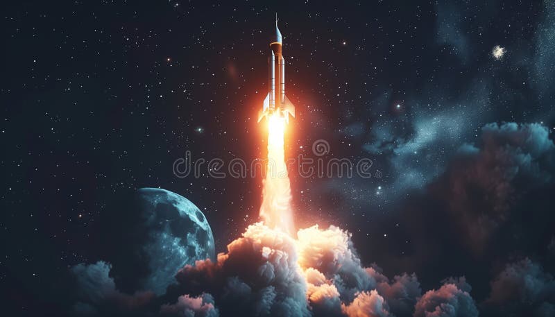 Exciting Space Launch: Cutting-Edge Rocket Soars into Night Sky ...