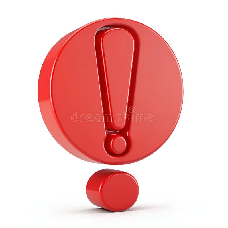 Exclaimed Icon Vector Illustration 3D Rendering Stock Illustration ...