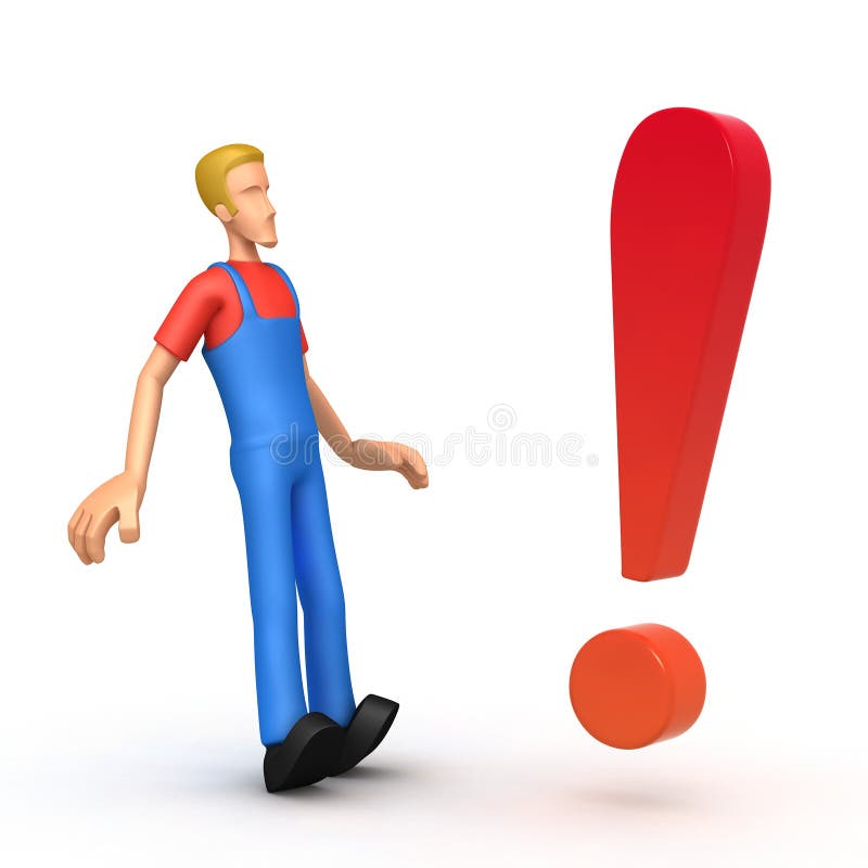 Exclamation illustration stock. Illustration du danger - 13519197