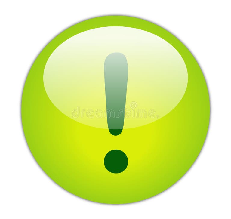 Green Exclamation Point Sign Stock Illustrations – 972 Green ...