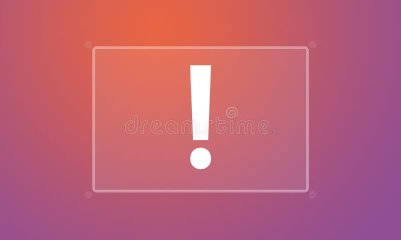 Exclamation Alarm Caution Warning Notification Mark Sign Stock ...