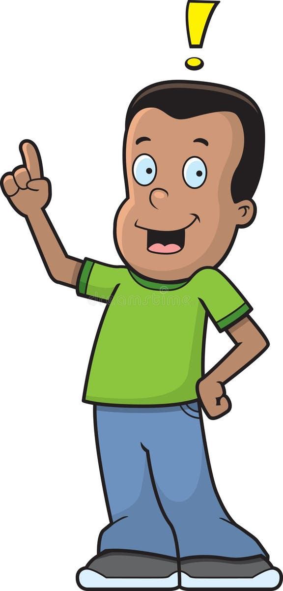 Exclamation Boy stock vector. Illustration of announce - 6651163