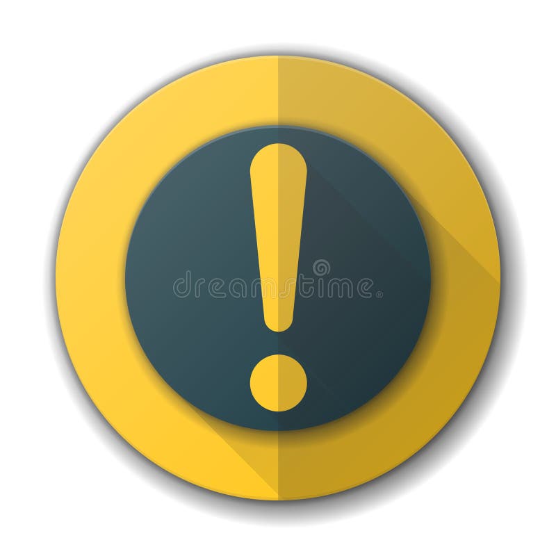 Exclamation Danger Alert Sign Label Illustration Stock Illustration ...