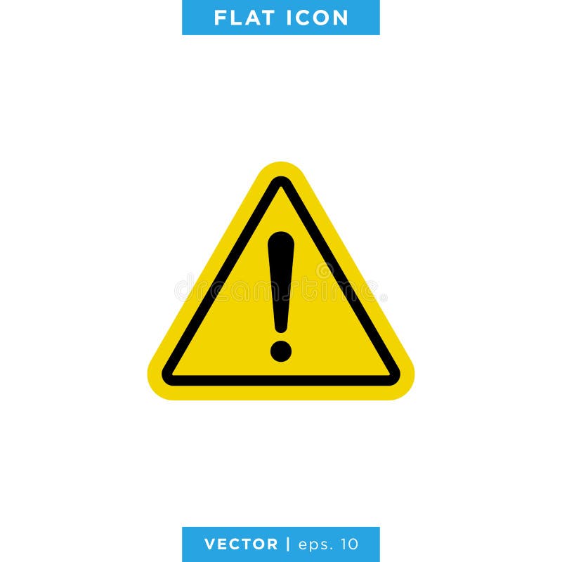 Exclamation, Danger Icon Logo Design Template. Stock Vector ...