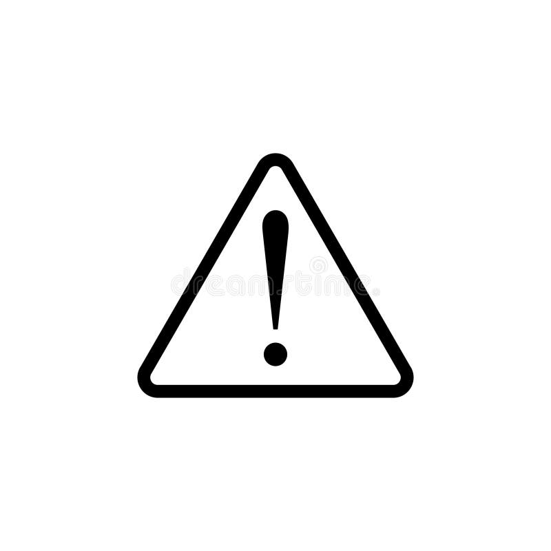 Exclamation Danger Sign. Attention Sign Icon Stock Vector ...