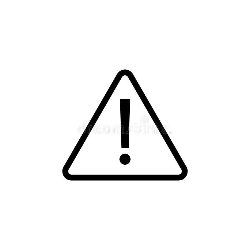 Exclamation Danger Sign. Attention Sign Icon Stock Illustration ...
