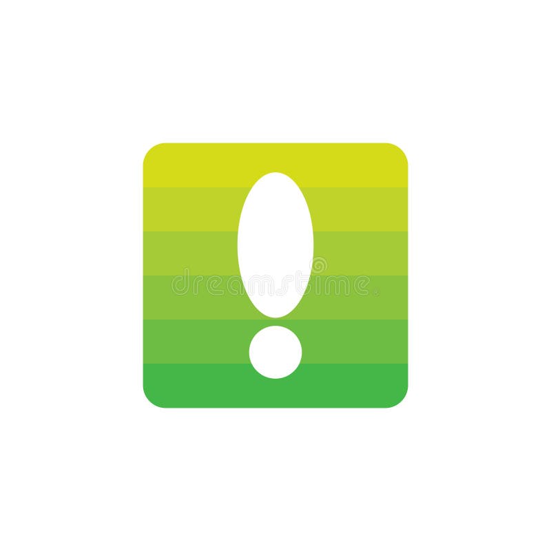 Exclamation Decoration Gradient Symbol Vector Stock Vector ...
