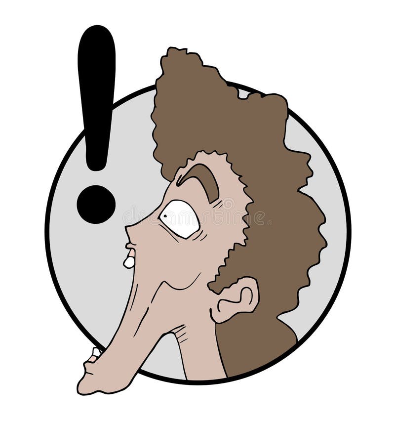 Exclamation face stock vector. Illustration of impressed - 28720316