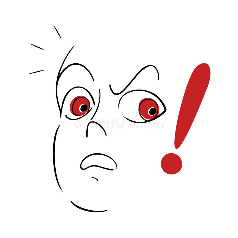 Exclamation Expression Design Stock Vector - Illustration of sign ...