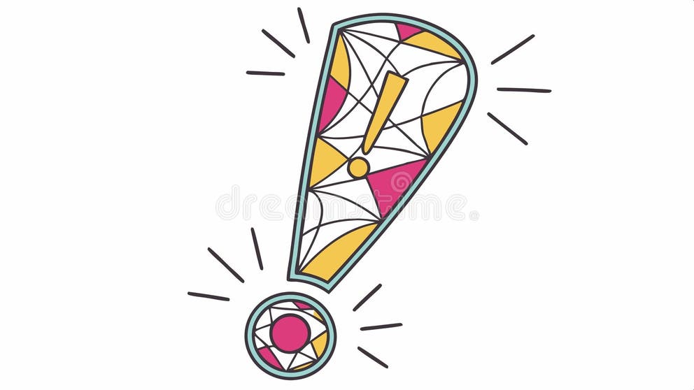 Exclamation Mark with Diamond, Emphasis and Importance Vector Design ...