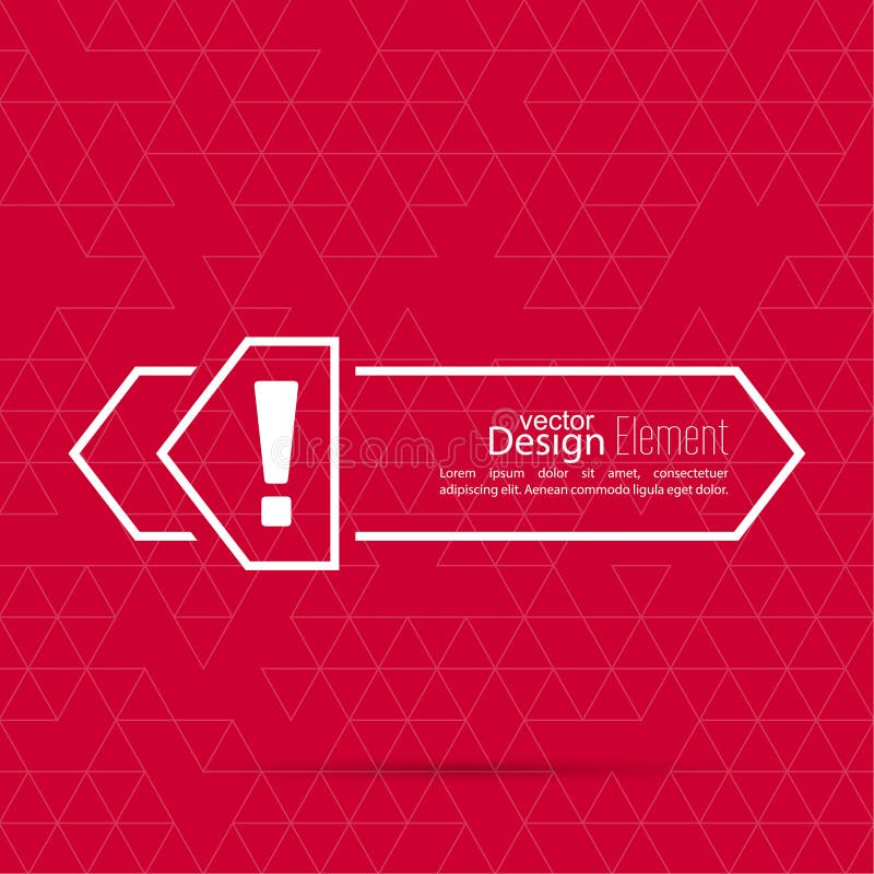 Exclamation Mark Blank Template. Stock Vector - Illustration of blank ...
