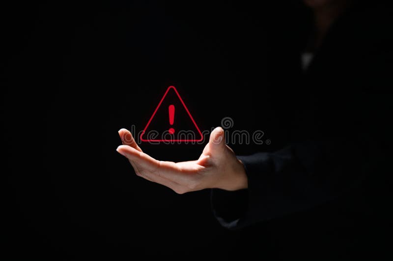 Exclamation Mark and Caution Sign for Internet Network Security ...