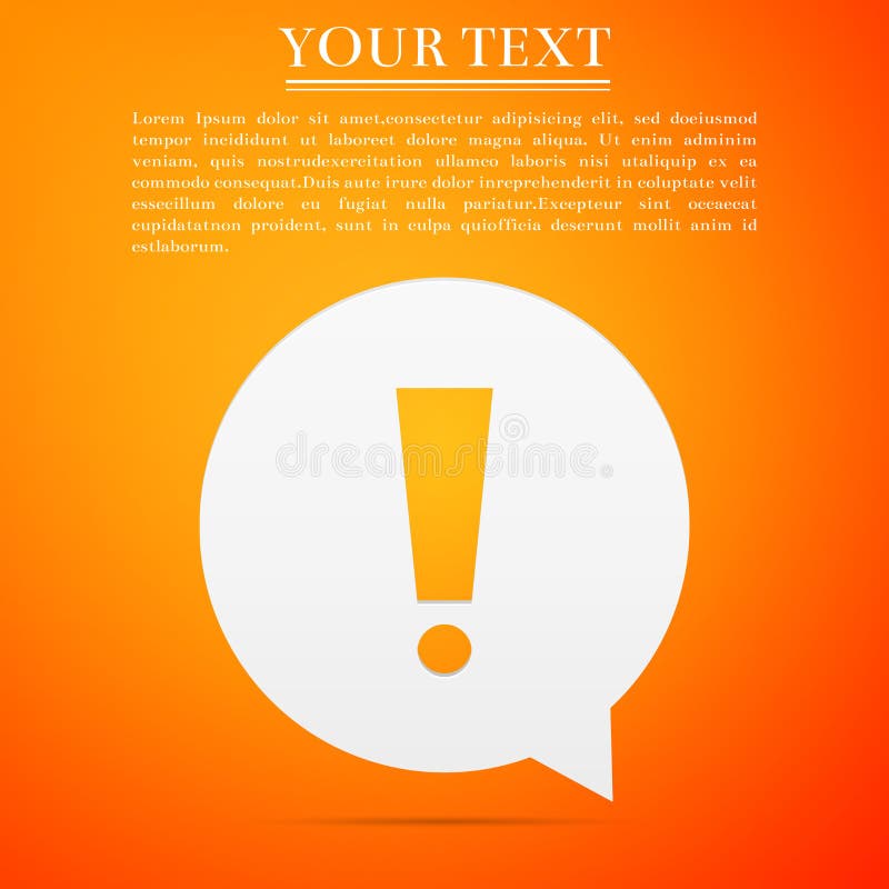 Round Exclamation Mark Icon Orange Stock Illustrations – 245 Round ...