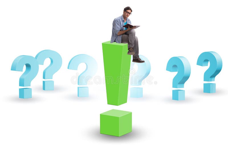 Exclamation Mark Concept with Businessman Stock Image - Image of ... Exclamation Mark Concept with Businessman Stock Image - Image of ...