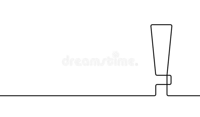 One Line Drawing Attention Stock Illustrations – 383 One Line Drawing ...