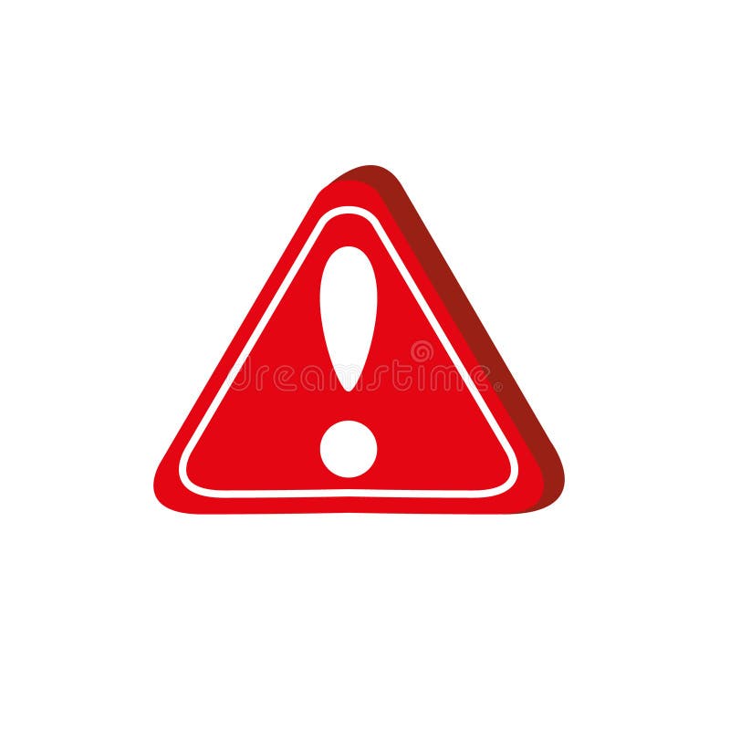 Exclamation Mark 3d. Caution Alarm, Danger Sign. Attention Symbol Stock ...