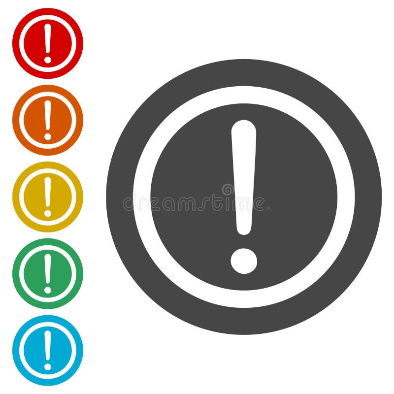 Exclamation mark stock vector. Illustration of problem - 138216957