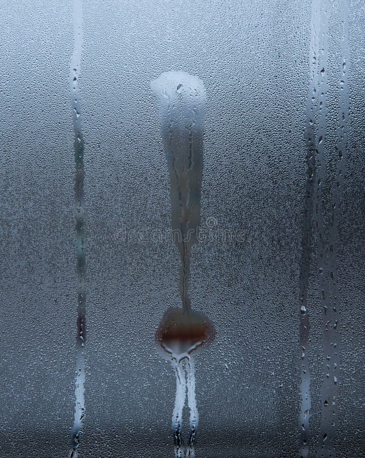 The Exclamation Mark on the Glass Stock Photo - Image of fresh, drip ...