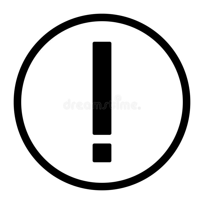 Exclamation mark icon stock illustration. Illustration of design ...