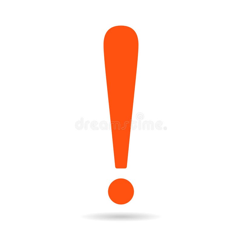 Exclamation Mark Icon, Danger Point Symbol. Alert Security Vector Sign ...