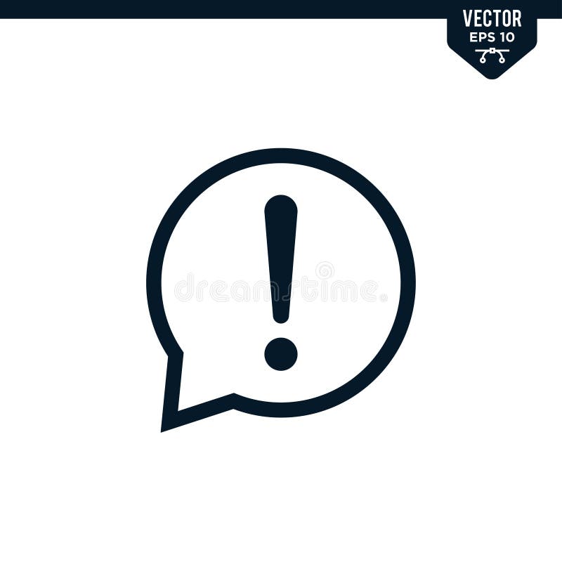 Exclamation Mark Icon Design Collection Stock Vector - Illustration of ...