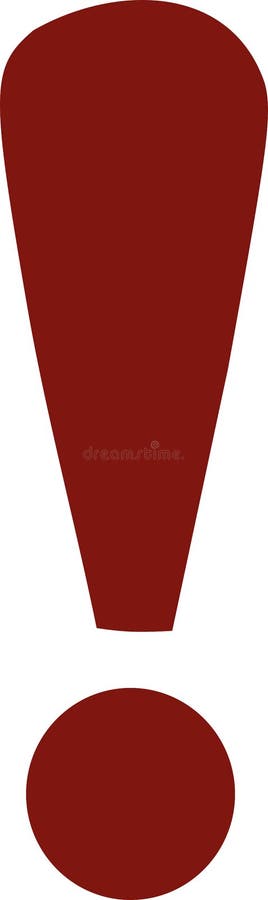 Exclamation Mark in Red Warning Sign Stock Vector - Illustration of ...