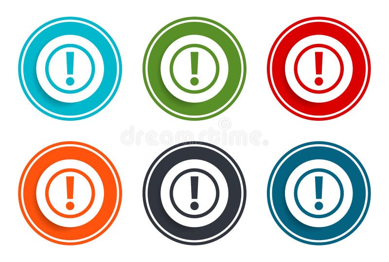 Blue Exclamation Mark White Border Stock Illustrations – 685 Blue ...