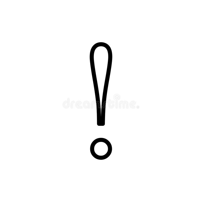 Exclamation Mark Icon Flat Vector Template Design Trendy Stock Vector ...