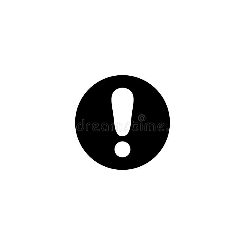 Exclamation Mark Icon and Simple Flat Symbol for Web Site, Mobile, Logo ...