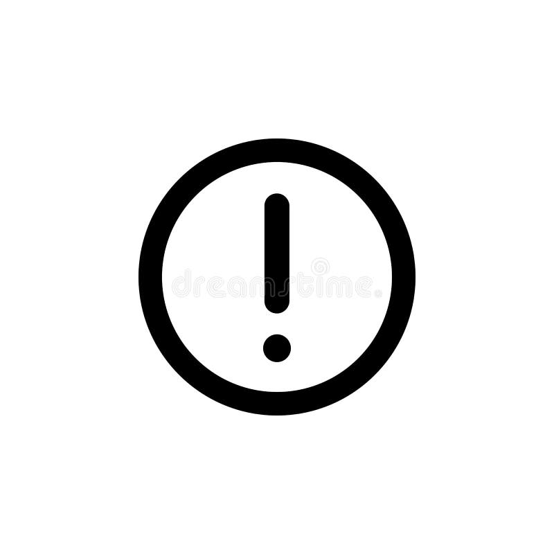 Exclamation Mark Icon. Simple Glyph, Flat Vector Of Web Icons For UI ...