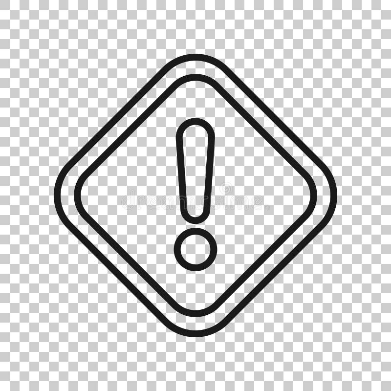 Exclamation Mark Icon in Comic Style. Danger Alarm Vector Cartoon ...