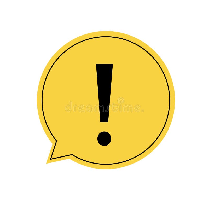 Exclamation Mark Icon Vector. Attention Sign Symbol Stock Illustration ...