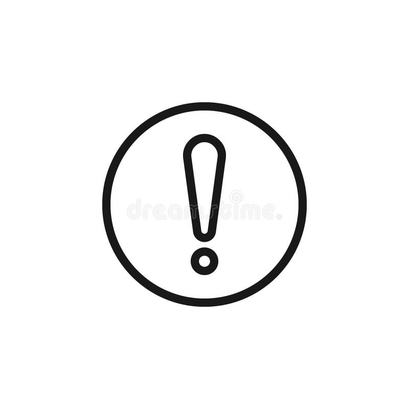 Exclamation Mark Icon Vector Design Stock Vector - Illustration of ...