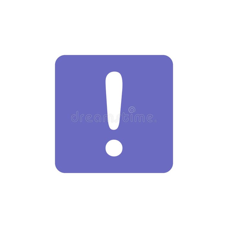 Trendy Colored Exclamation Mark Icon Vector Symbol Illustration Design ...