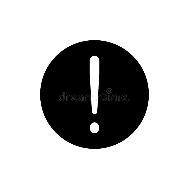 Exclamation Mark Icon Vector Stock Vector - Illustration of label ...