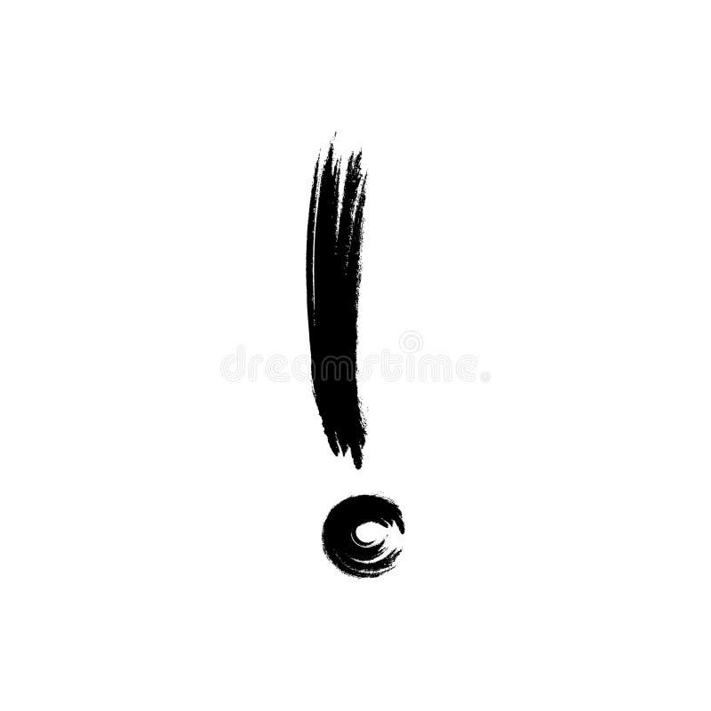 Exclamation Mark Icon Vector Stock Vector - Illustration of outline ...