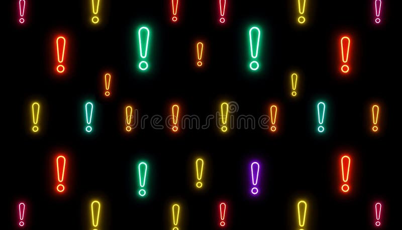 Exclamation Mark Pattern, Attention Symbol, Graphic Design, Bold ...