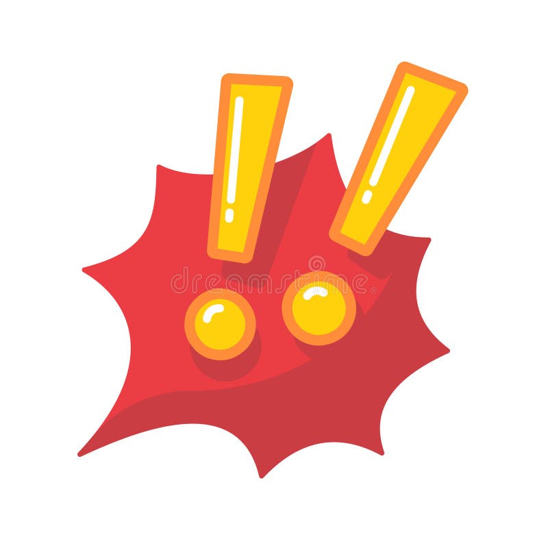 Exclamation Mark on Quote Text Box Surprise Concept Stock Vector ...