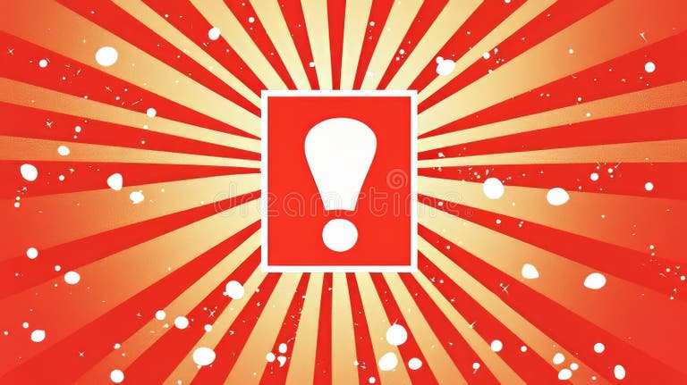 With an Exclamation Mark, a Red Banner Emphasizes Importance. Stock ...