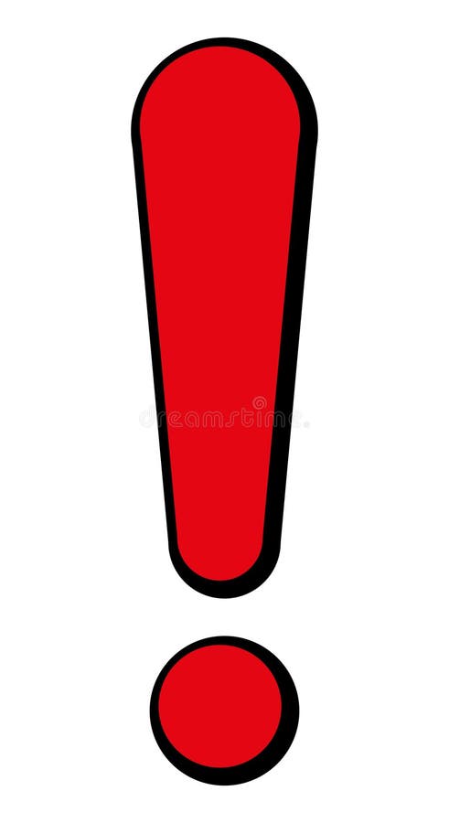 Exclamation Mark Red Stock Illustrations – 12,029 Exclamation Mark Red ...